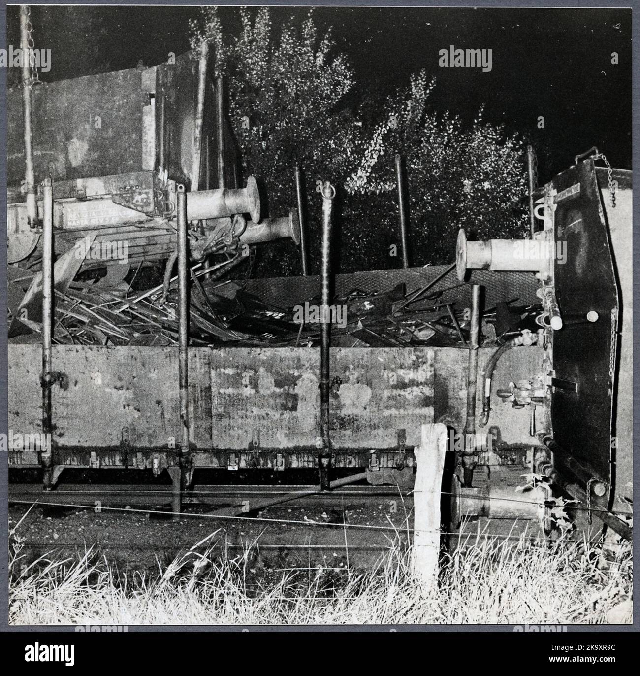 Large train tracking on the line between Hultsfred and Vena Stock Photo ...