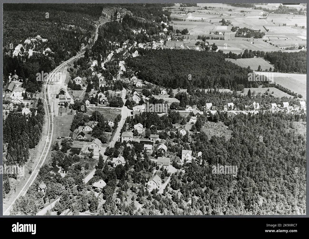 View of Dals Rostock. The station arrived in 1908, when the old "stop ...