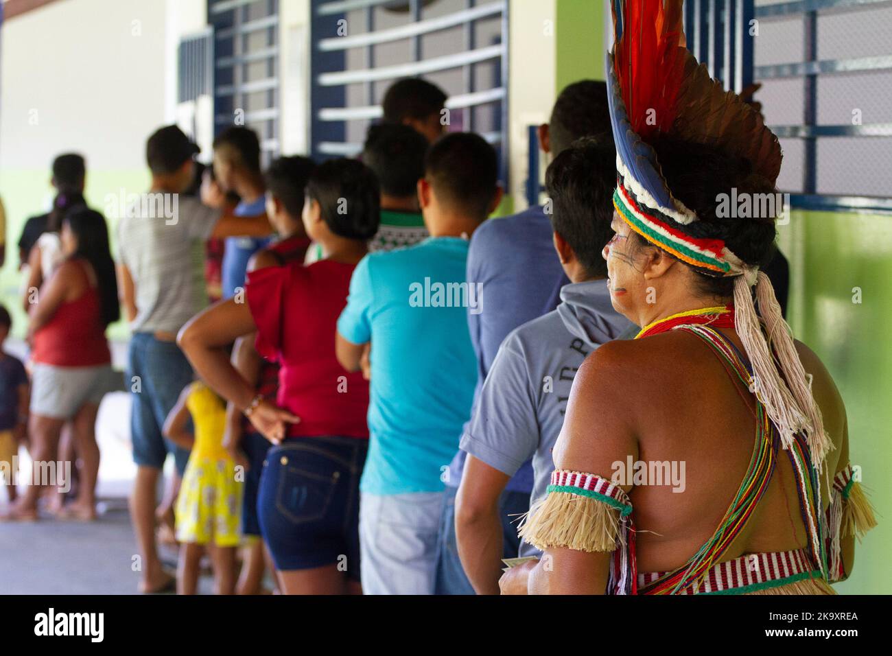 Paragominas, Brazil. 30th Oct, 2022. Elections 2022 Tembé indigenous ...