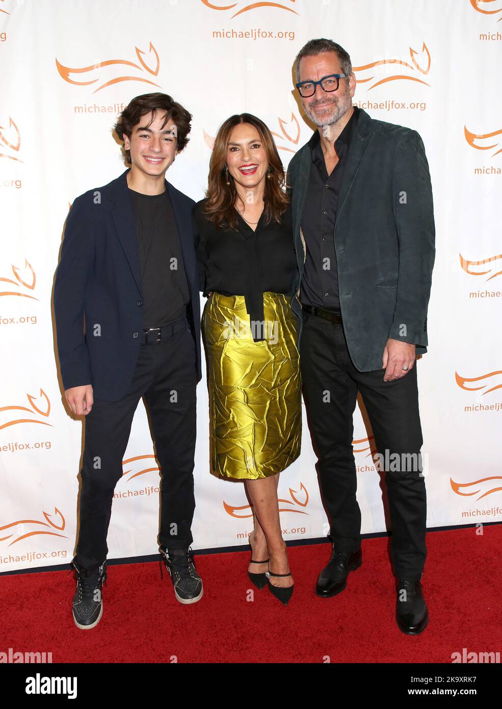August Hermann, Mariska Hargitay and Peter Hermann attending the ...