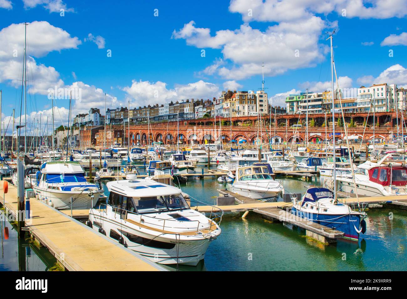 Ramsgate waterfront with Main Sands ,Royal Marina ,East Pier of ...