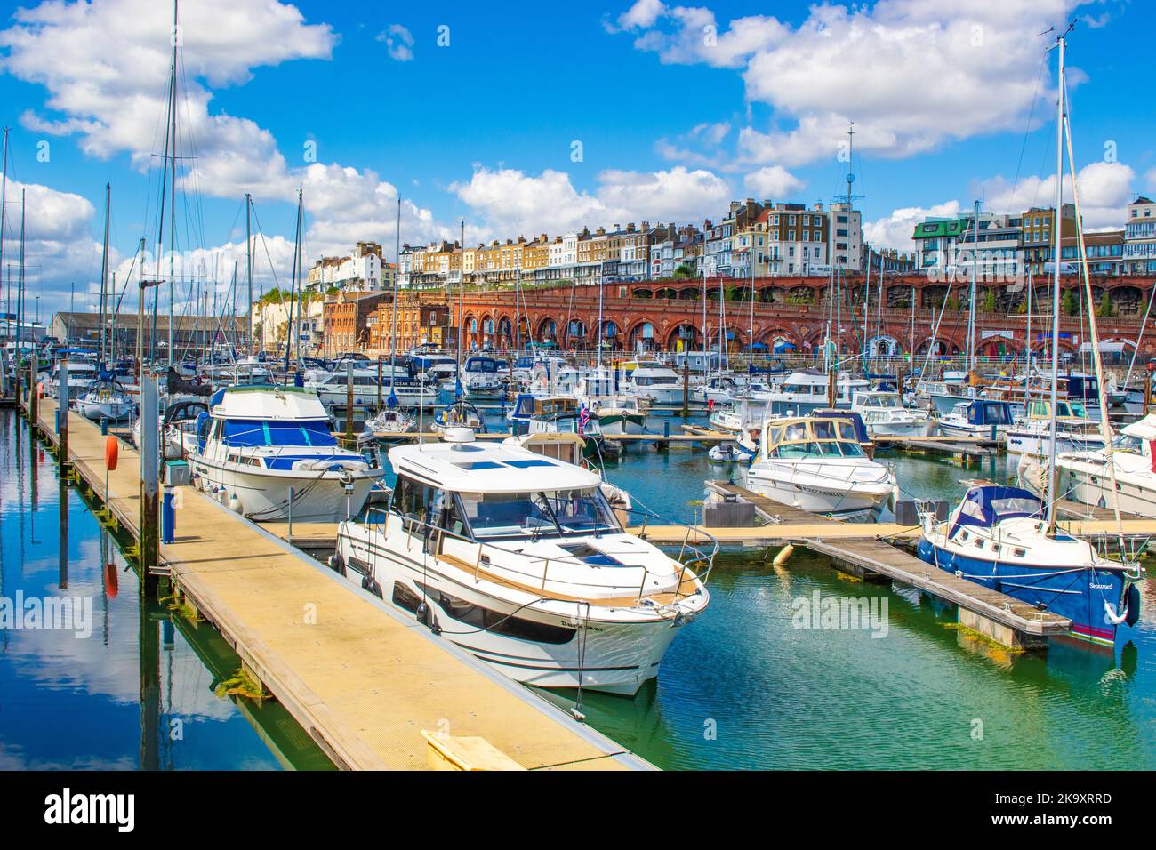 Ramsgate waterfront with Main Sands ,Royal Marina ,East Pier of ...