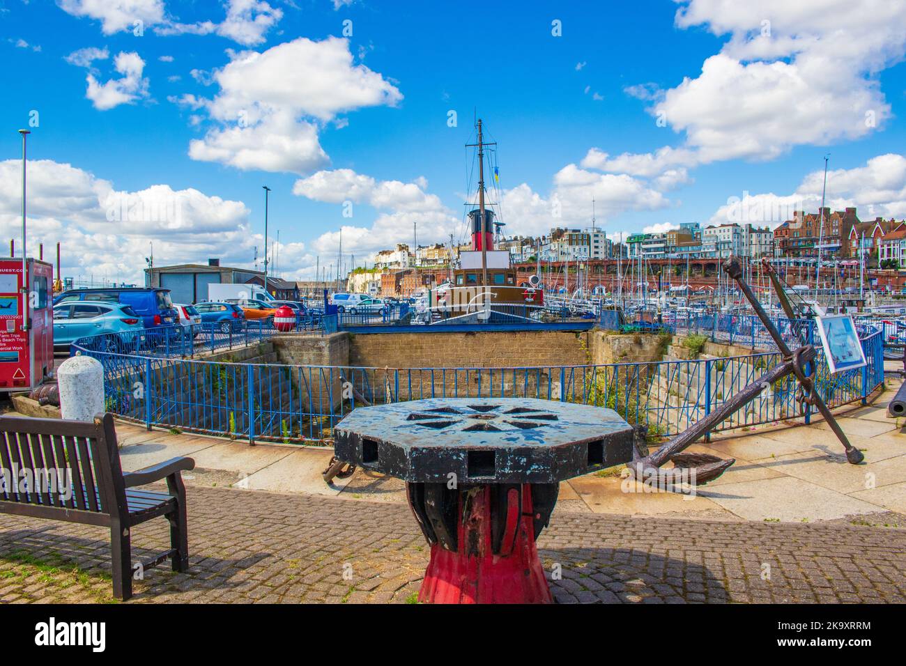 Ramsgate waterfront with Main Sands ,Royal Marina ,East Pier of ...