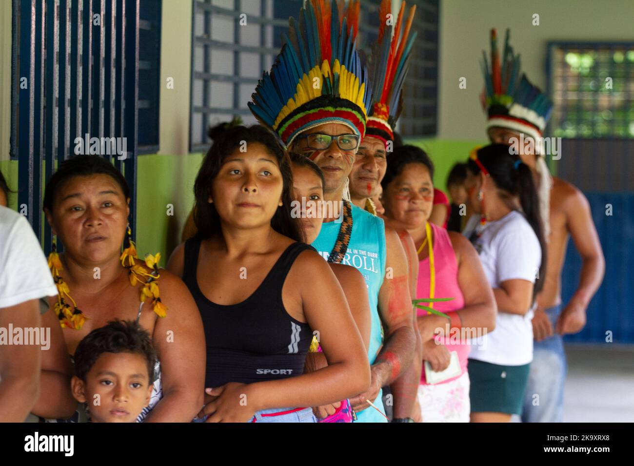 Paragominas, Brazil. 30th Oct, 2022. Elections 2022 Tembé indigenous ...