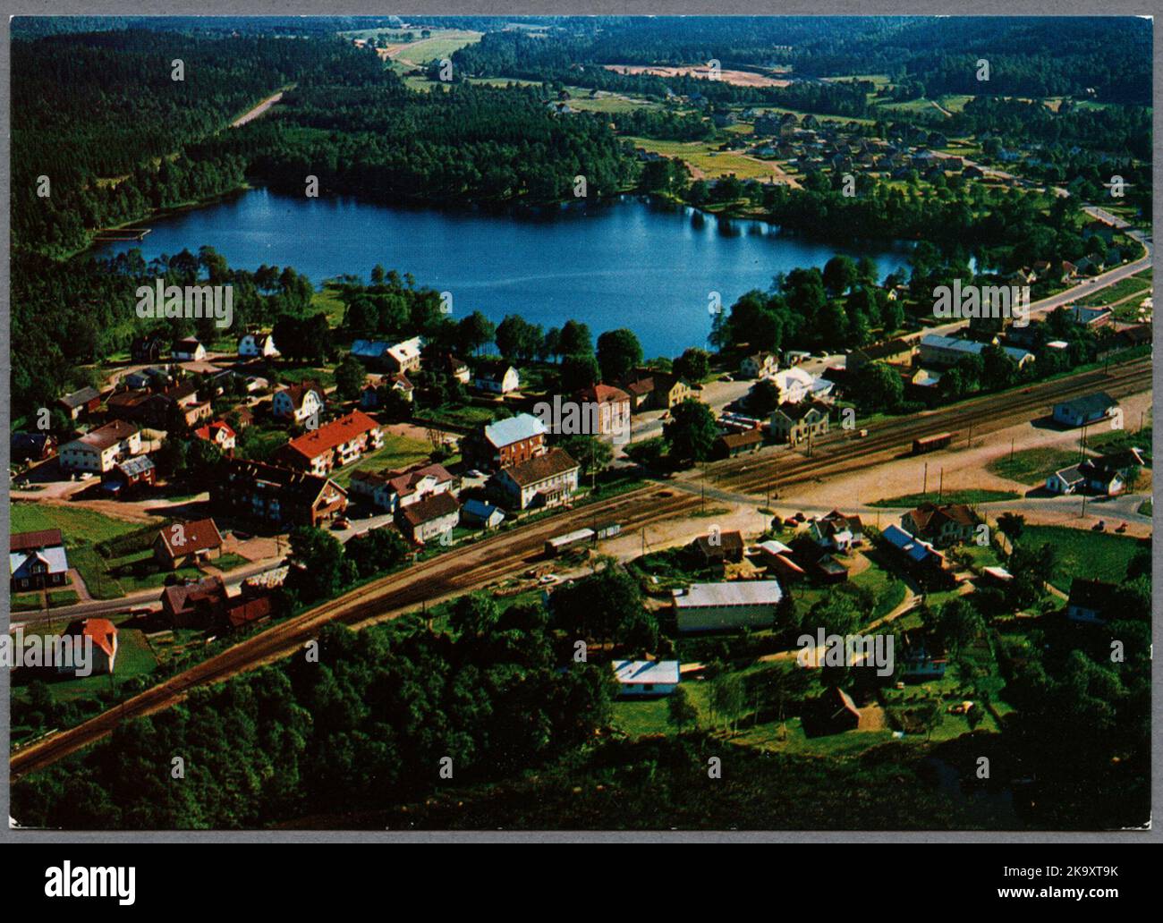 Aerial image over Torup Stock Photo - Alamy