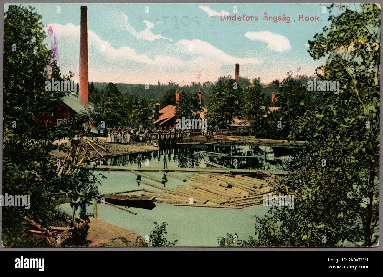 Lindefors steam saw just east of Hok Stock Photo - Alamy