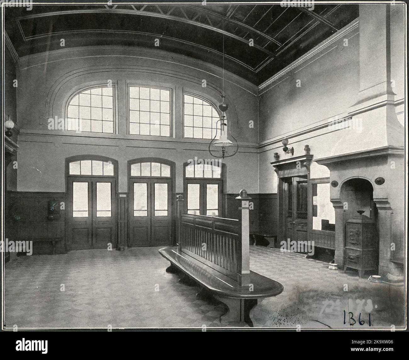 The waiting room at Partille station Stock Photo - Alamy