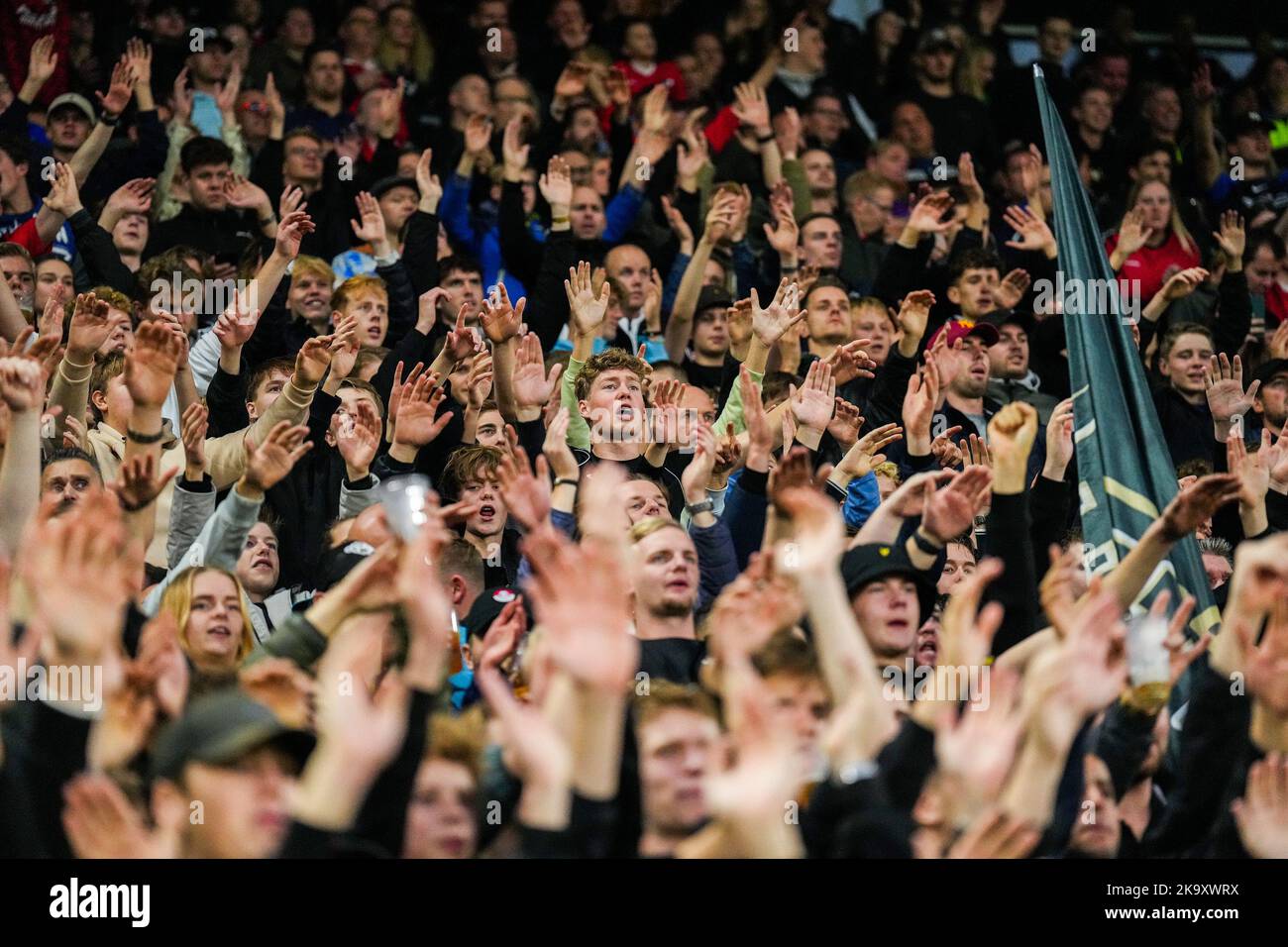 ALKMAAR - Supporters during the Dutch Eredivisie match between AZ ...