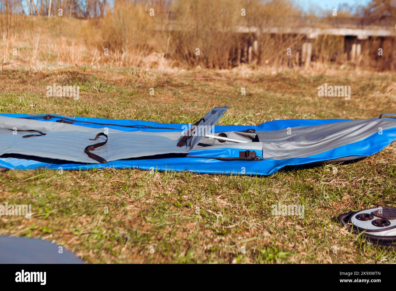Deflated inflatable boat hi-res stock photography and images - Alamy