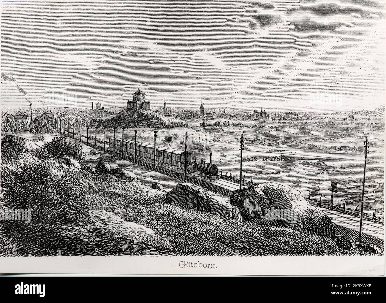 Gothenburg about 1860 by train.Skansen Lionet Stock Photo - Alamy