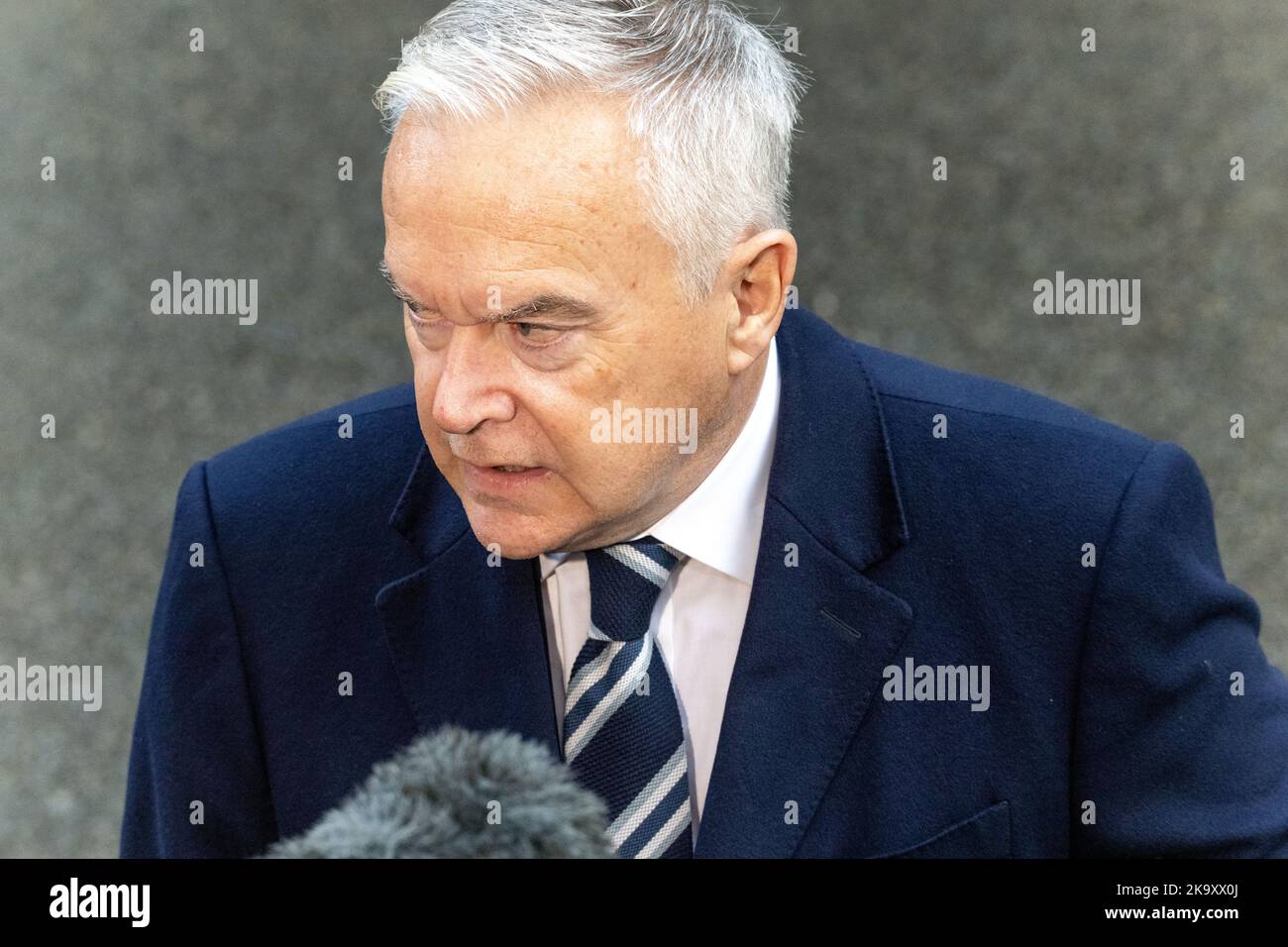 Huw Edwards, BBC journalist, presenter, and newsreader, Downing Street ...