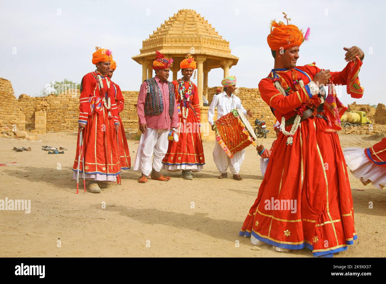Ghoomar Dance In Desert