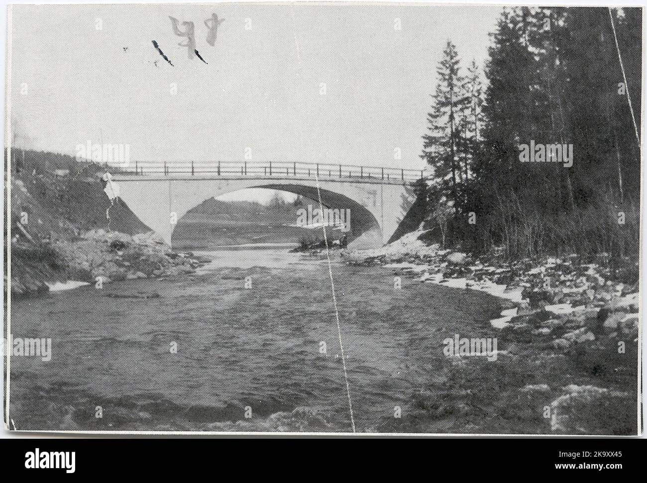 Bridge over the Örekils River in Munkedal Municipality Stock Photo - Alamy