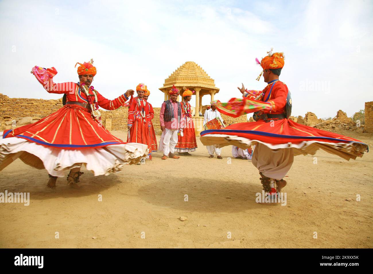 Rajasthani Folk Dance In Desert