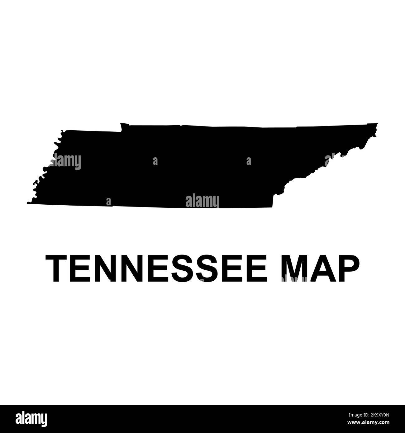 Tennessee map shape, united states of america. Flat concept icon symbol ...