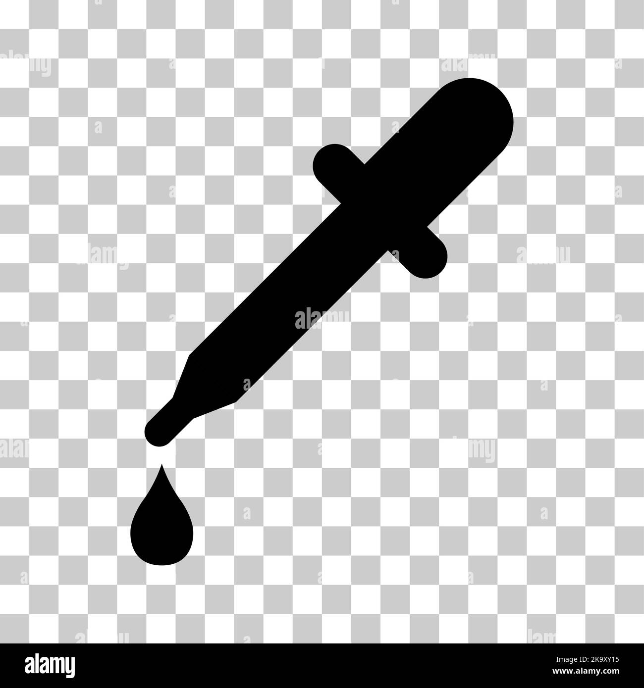 Dropper liquid icon, medicine health tool web symbol, test fluid design ...