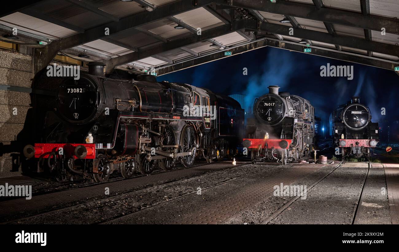 Steam locomotives on shed hi-res stock photography and images - Alamy