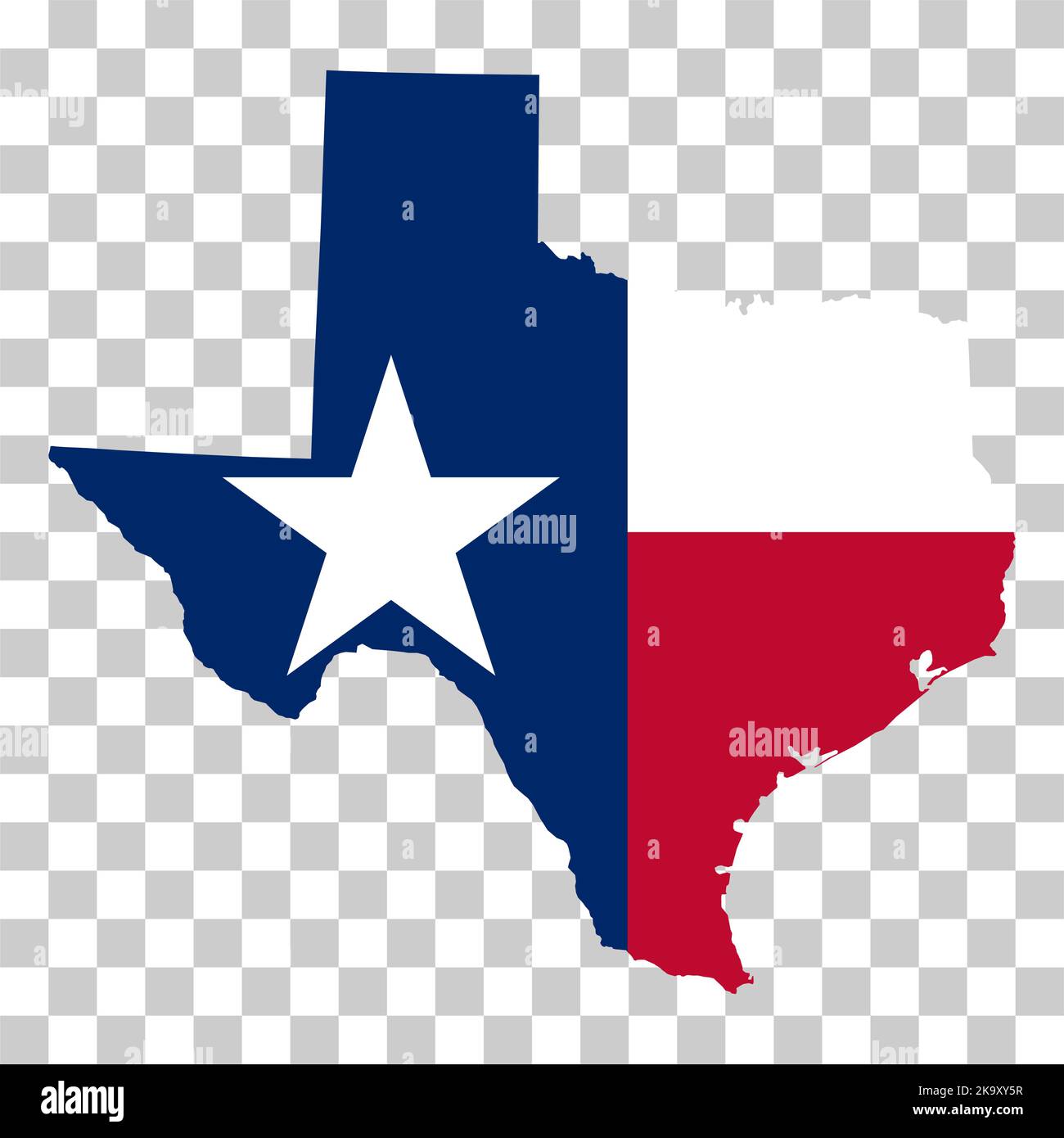 Texas map shape, united states of america. Flat concept icon symbol ...