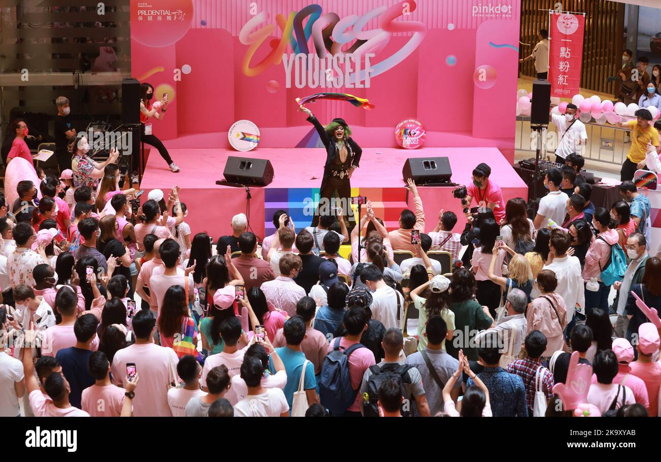 Pink Dot HK 2022 in Kowloon Bay International Trade & Exhibition Centre, Kowloon Bay. 23OCT22 ...