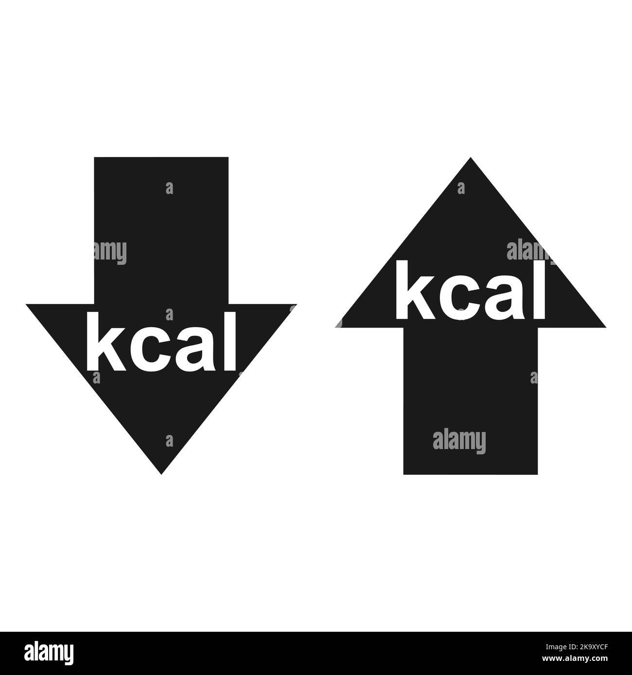 Set of Calories healthy diet icon, nutrition food low sign, kcal zero ...