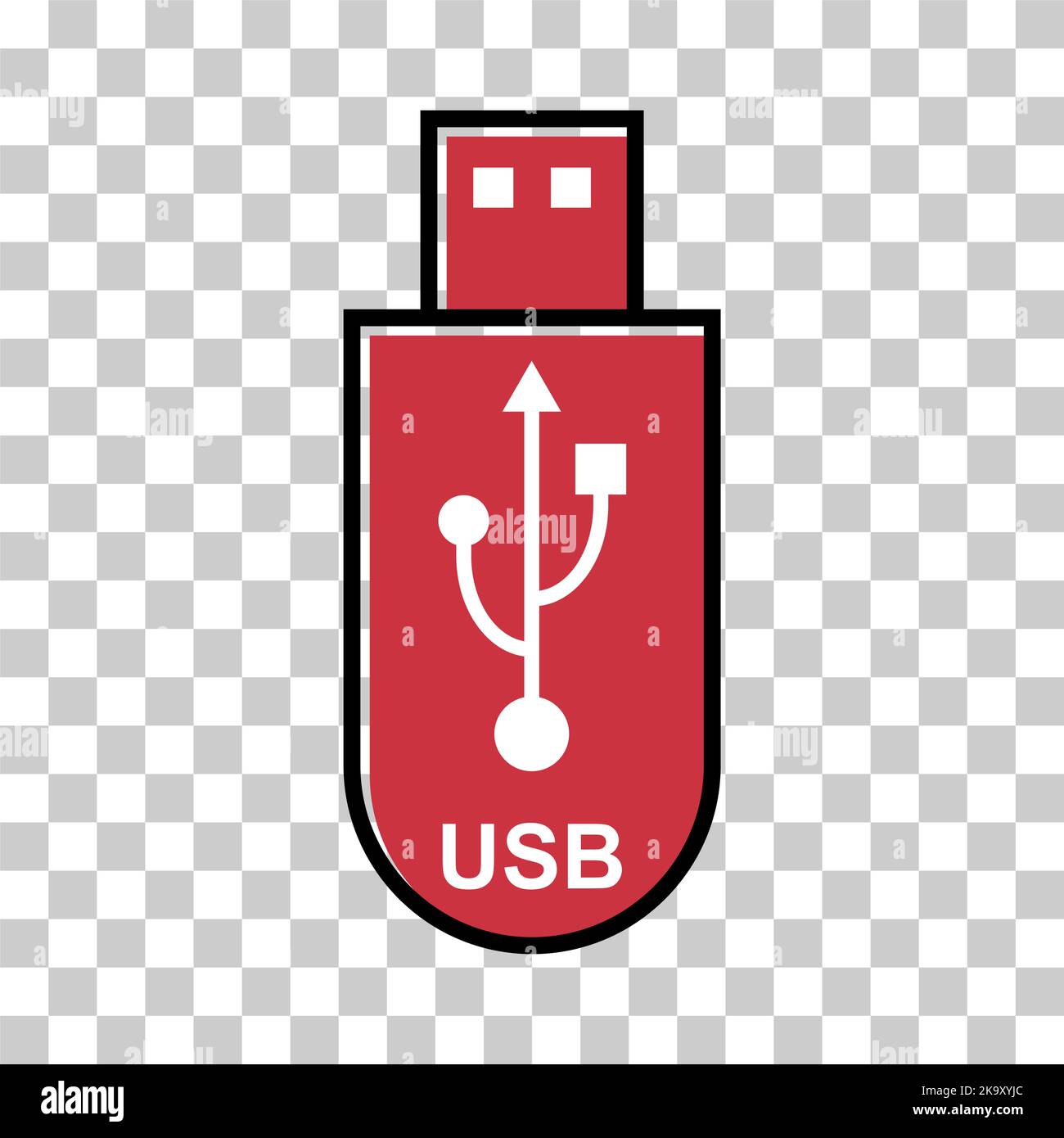 USB icon technology, connect device sign, electronic portable symbol ...