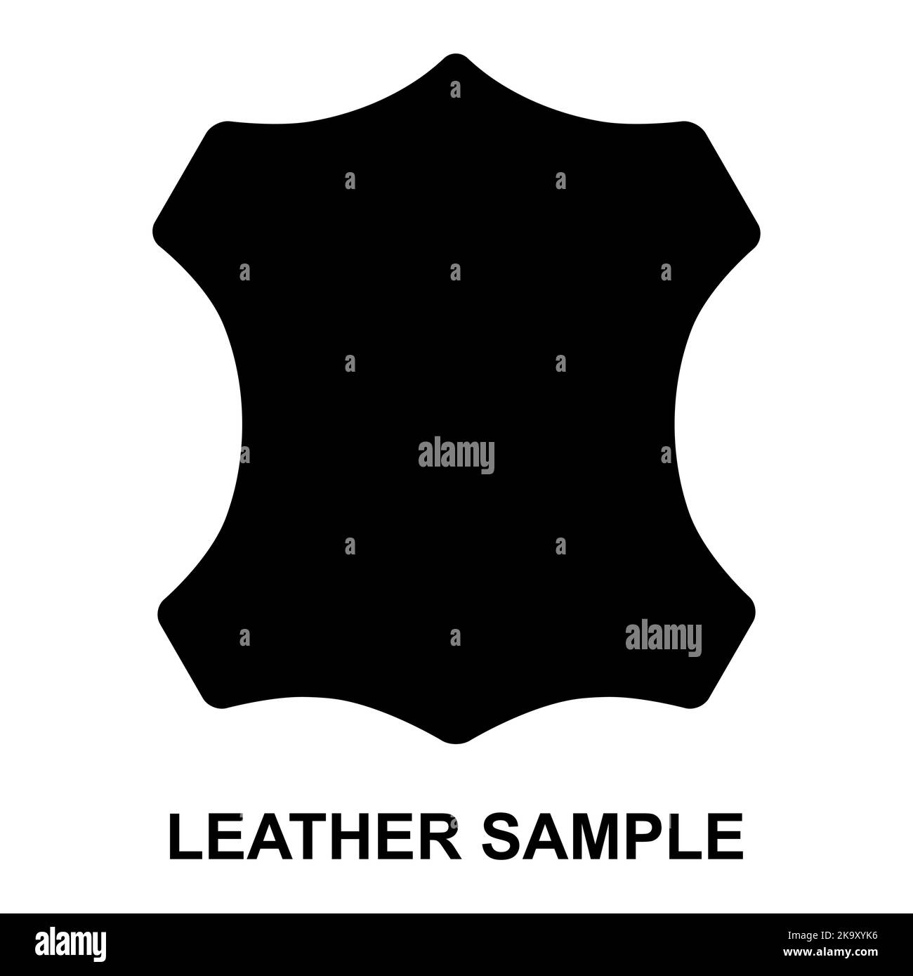 Leather skin fashion icon, animal material graphic sign, texture design ...