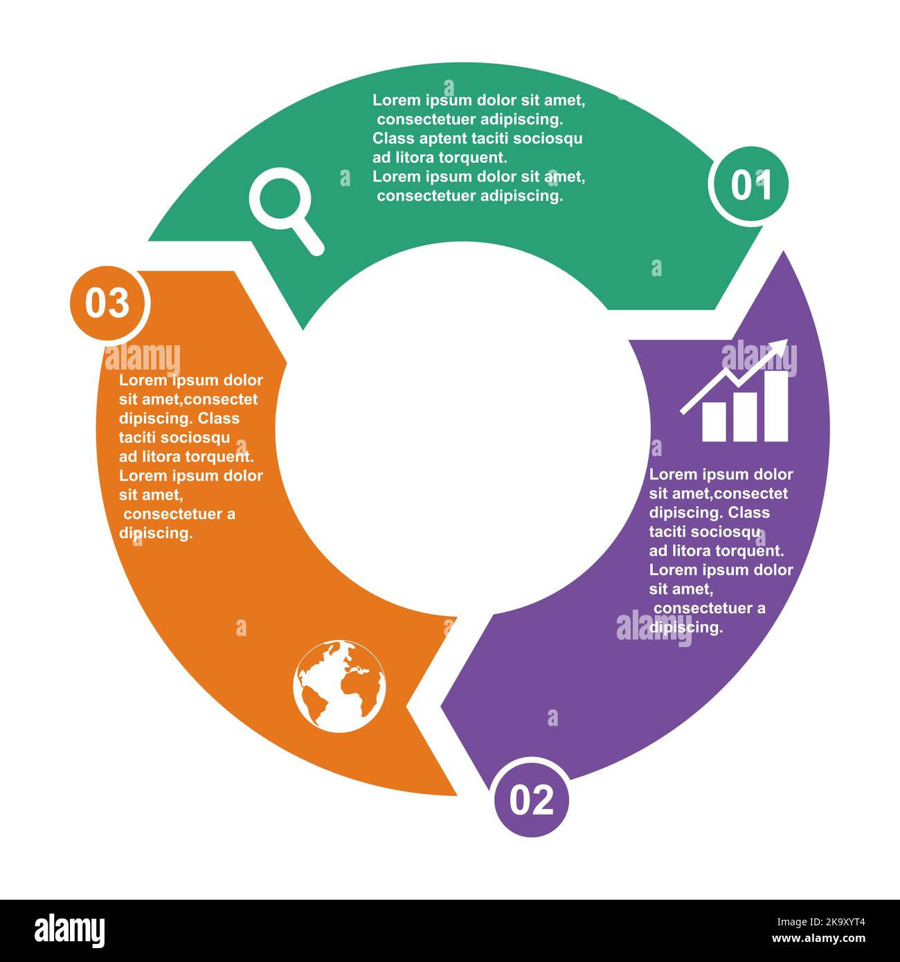 Chart infographic business template icon, pie circle diagram ...