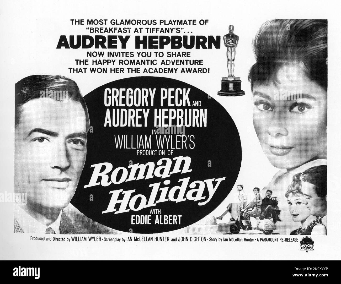 Advert Block for 1962 re-release of GREGORY PECK AUDREY HEPBURN and ...