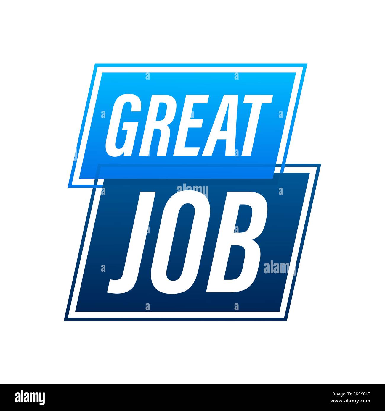 Great job icon, emblem, label. Vector illustration Stock Vector Image ...