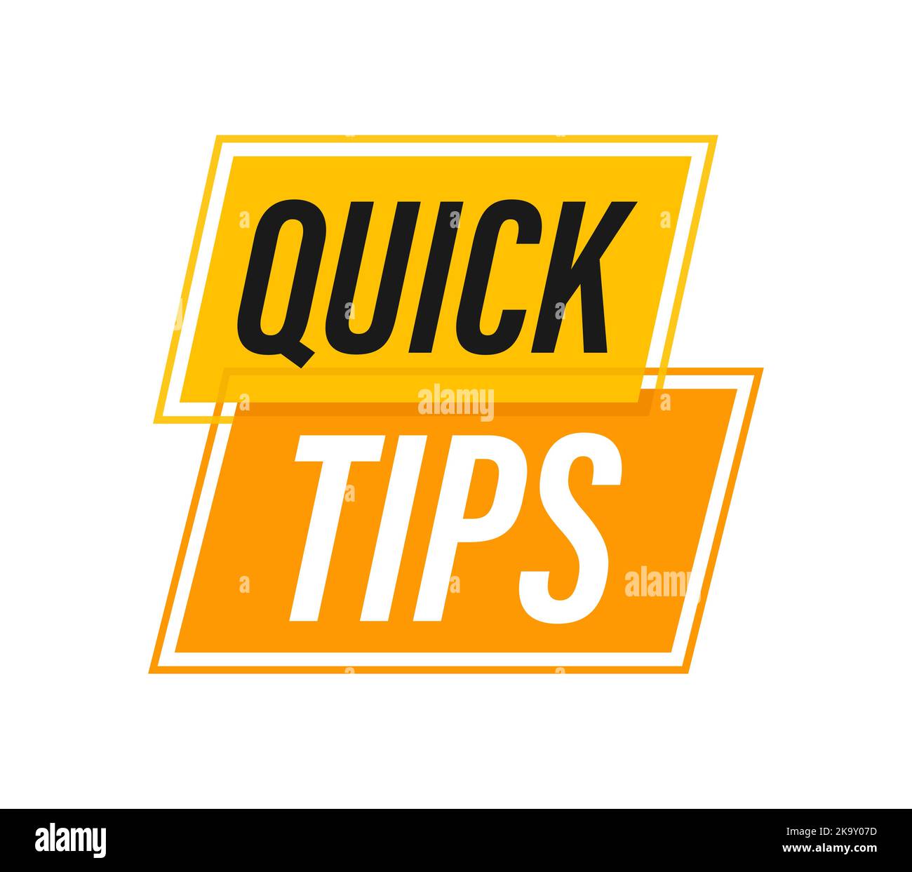 Quick tips icon badge. Ready for use in web or print design. Vector ...