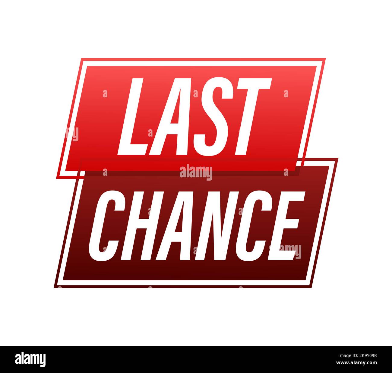 last chance icon, emblem, label. Vector illustration Stock Vector Image ...