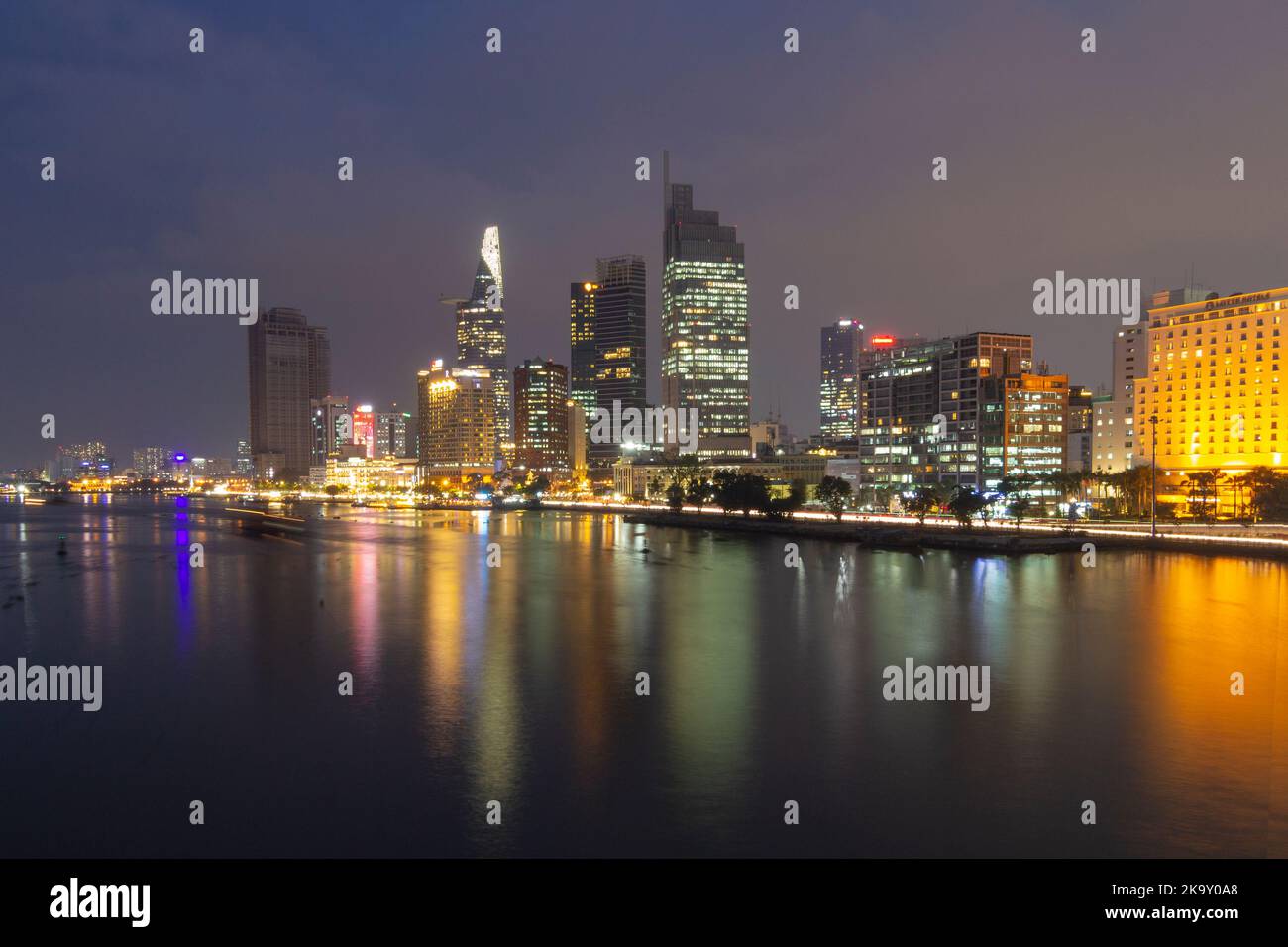 Saigon, Vietnam - Oct 24, 2022 - Impression landscape of Ho Chi Minh ...
