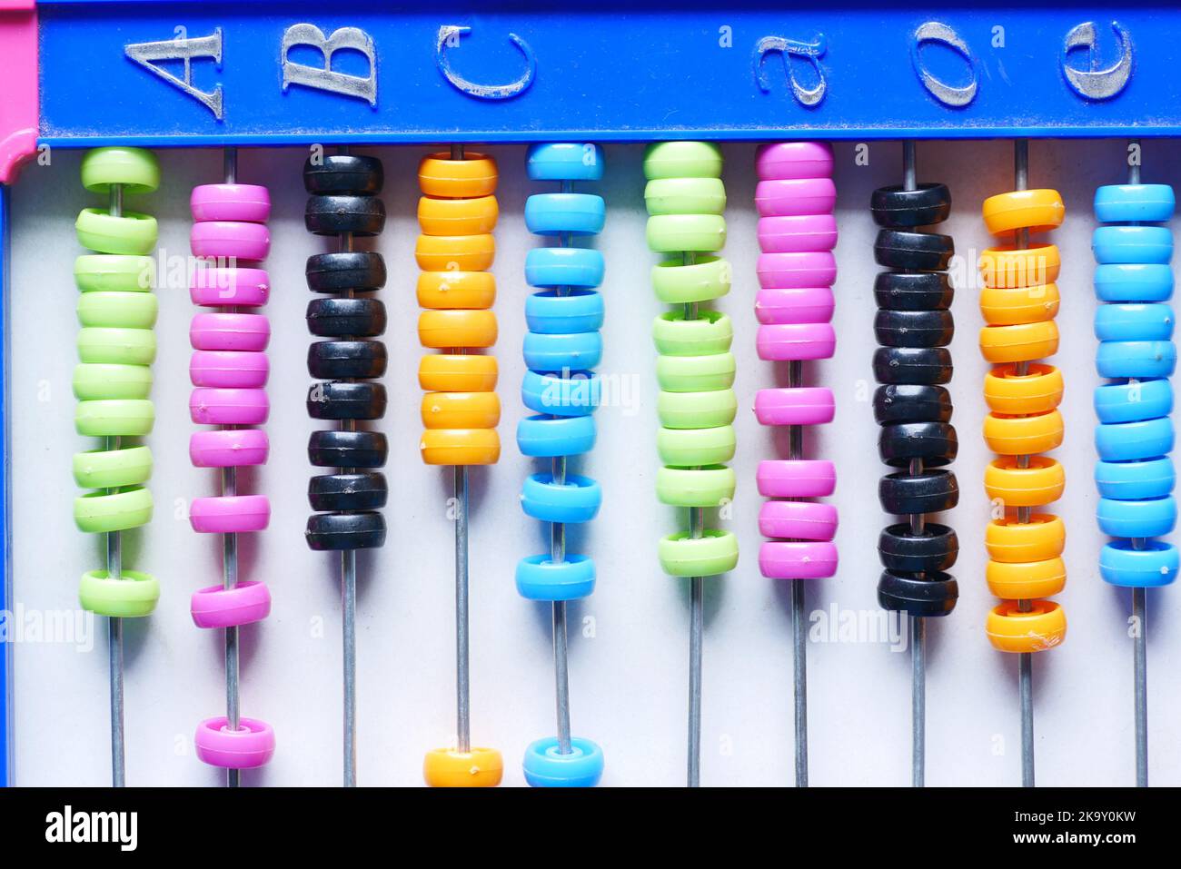 counting math learning toy on table Stock Photo - Alamy