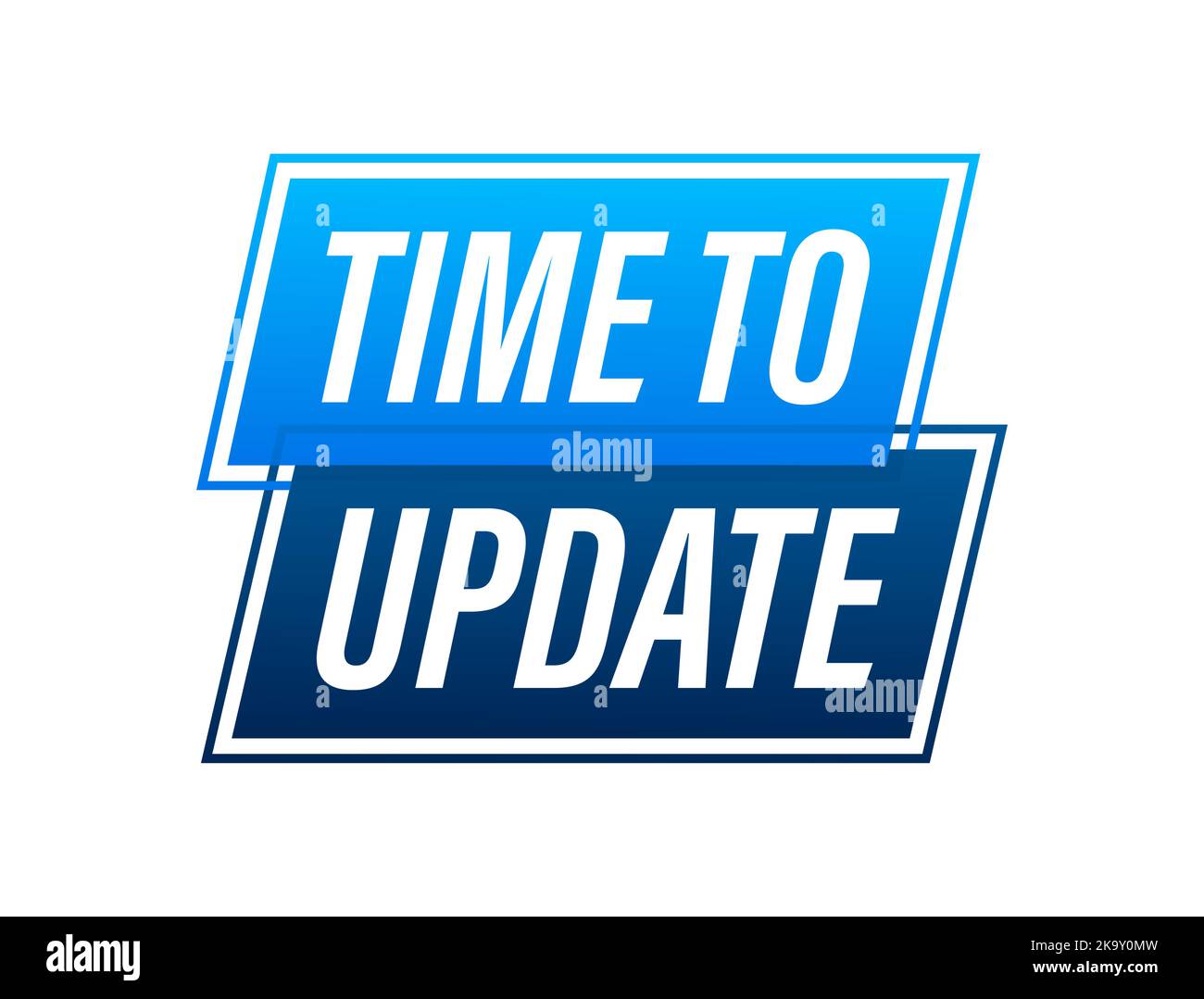 System software update or upgrade. Banner new update. Time to Update ...