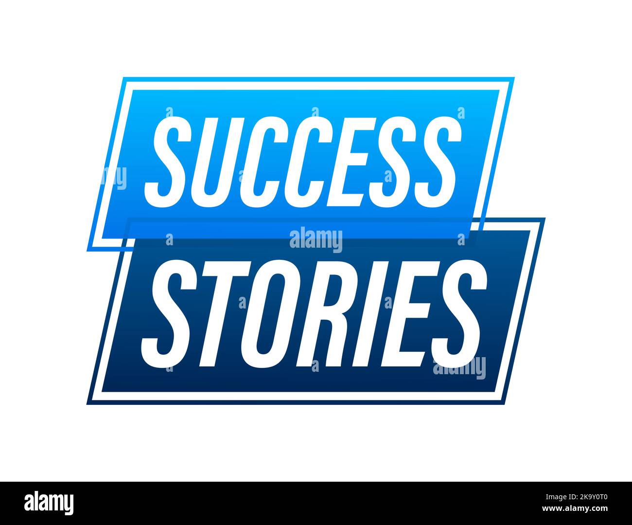 Success stories Button, icon, emblem, label. Vector stock illustration ...