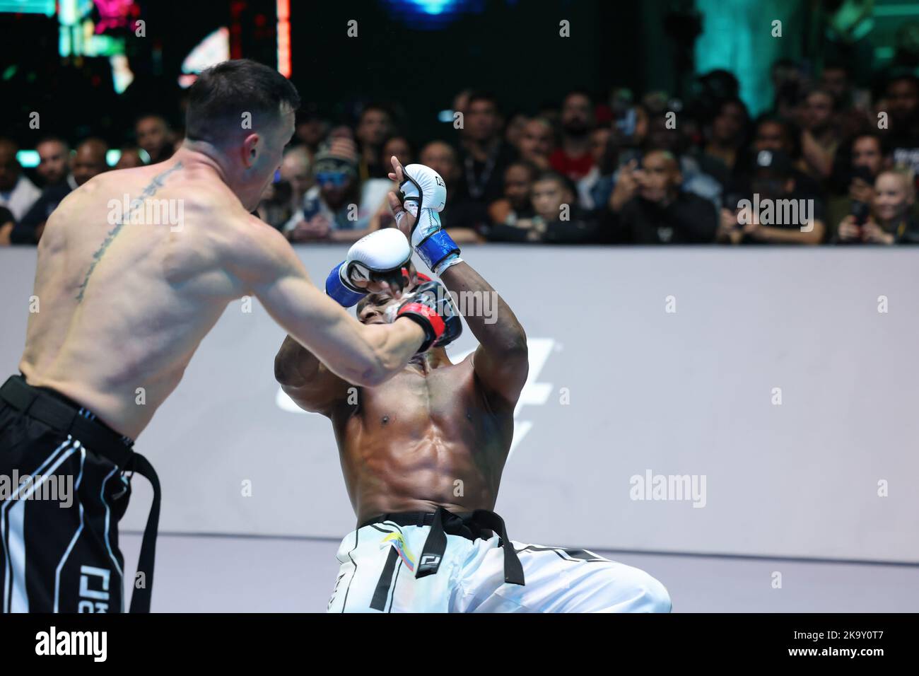 ORLANDO, FL - OCTOBER 29: Igor de Castaneda drops Franklin Mina during ...
