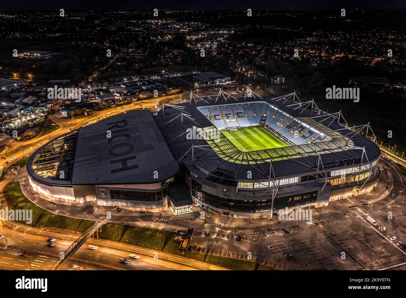 Aerial view of blackpool football stadium hi-res stock photography and ...