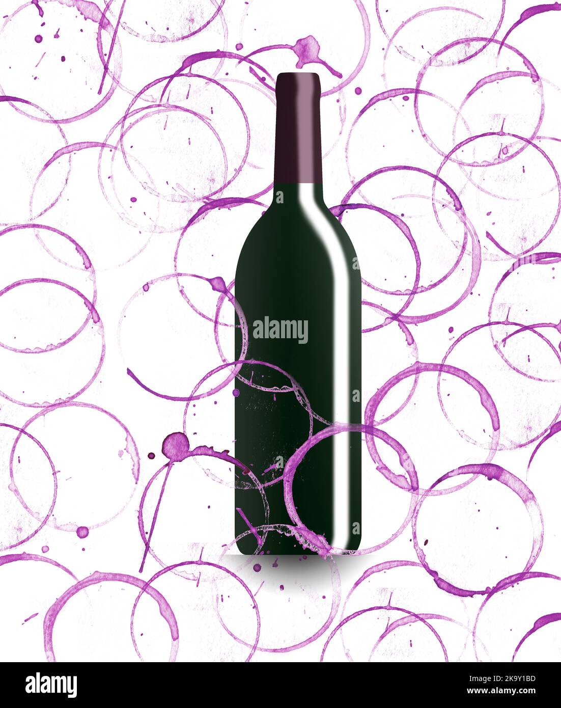 Here is a wine related background image that includes wine stains ...