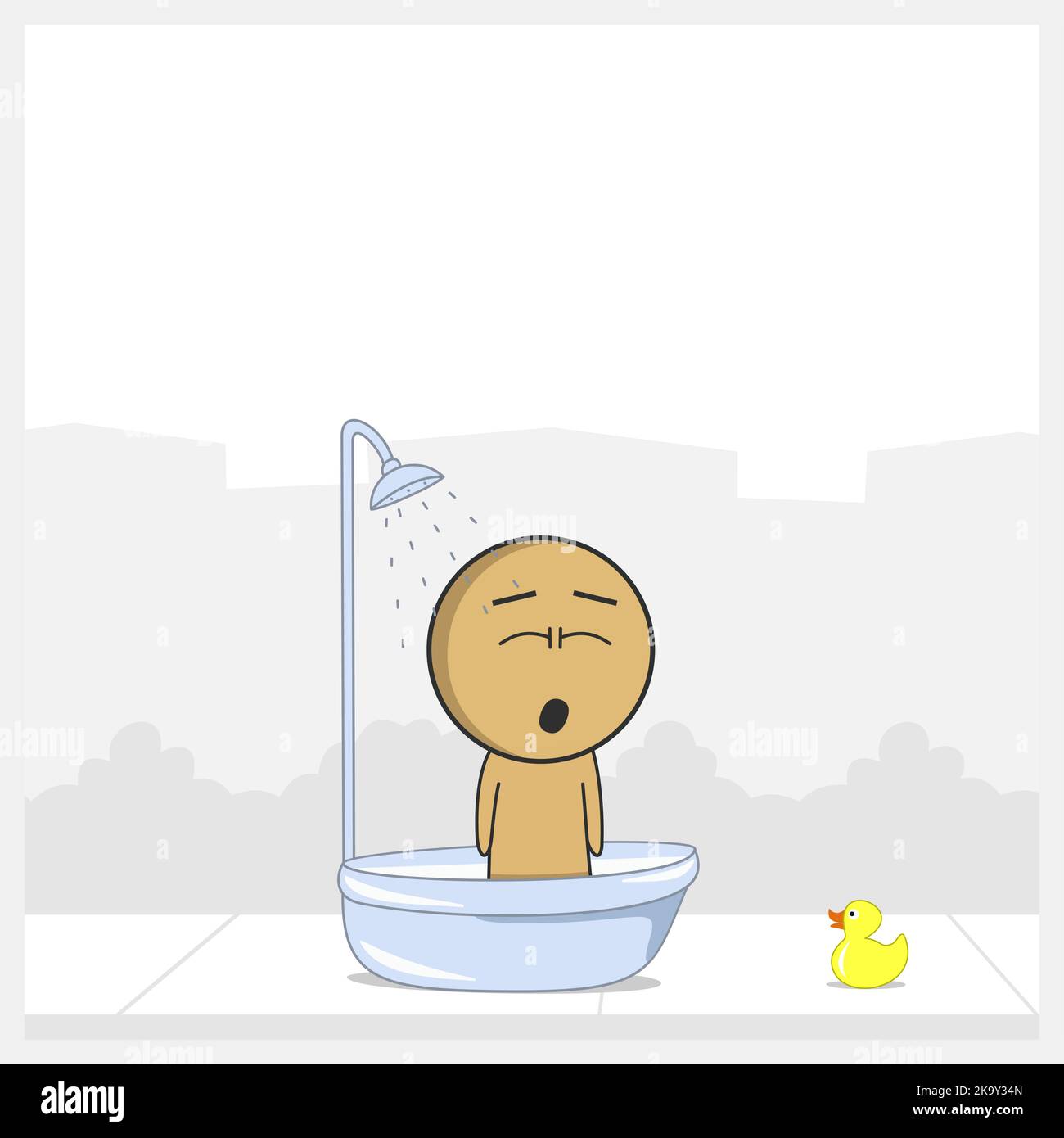 Has a bath Stock Vector Images - Alamy