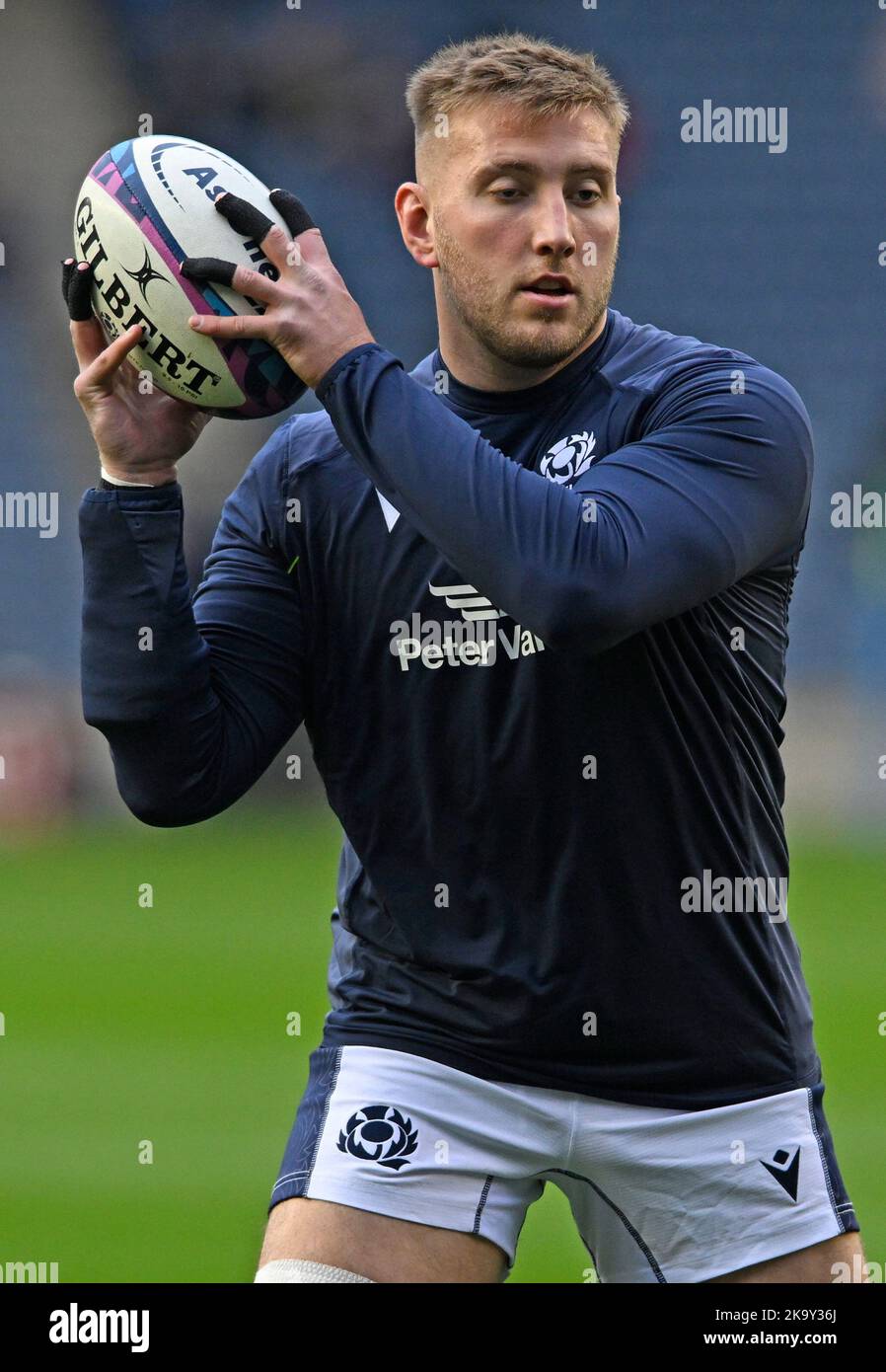 Edinburgh, Scotland, 29th October 2022. Matt Fagerson of Scotland ...