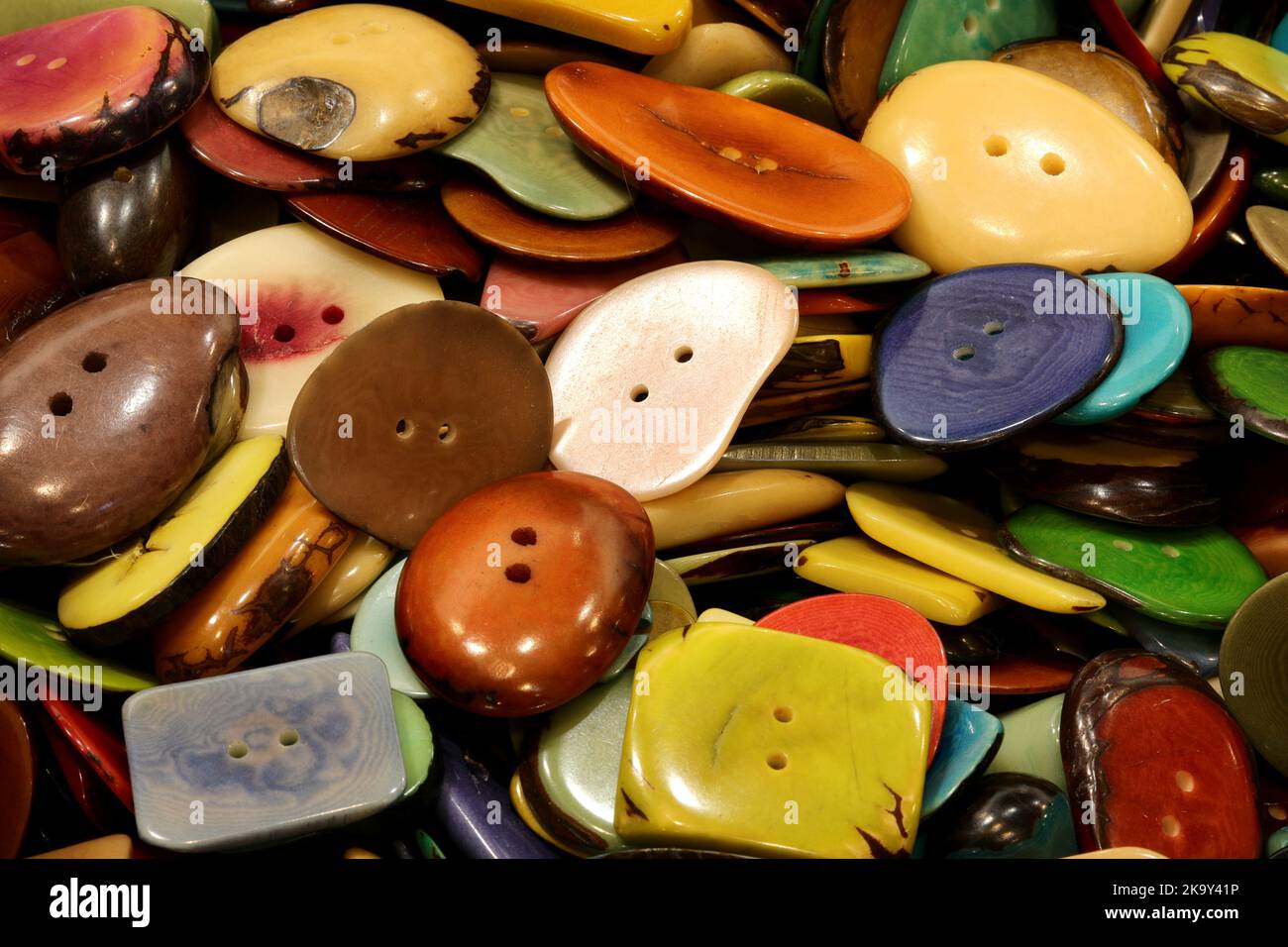 artisanal products created with the tagua nut also called vegetable ...