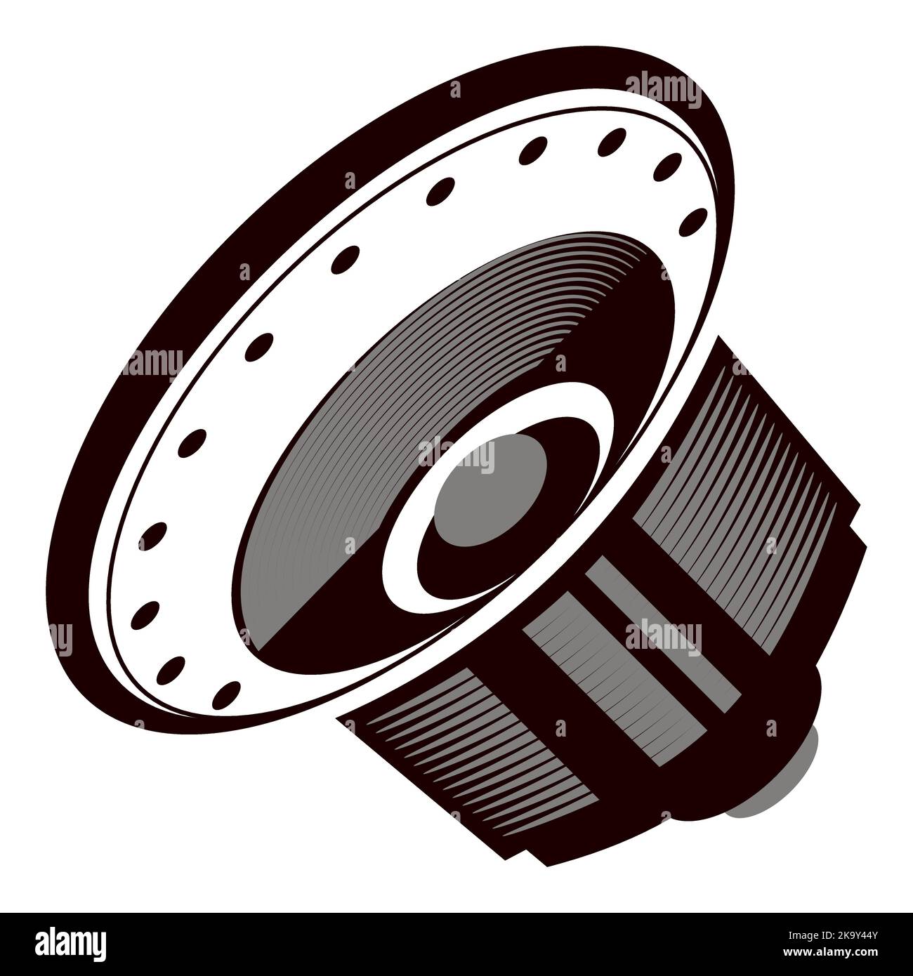 Stereo speaker magnet Stock Vector Images - Alamy