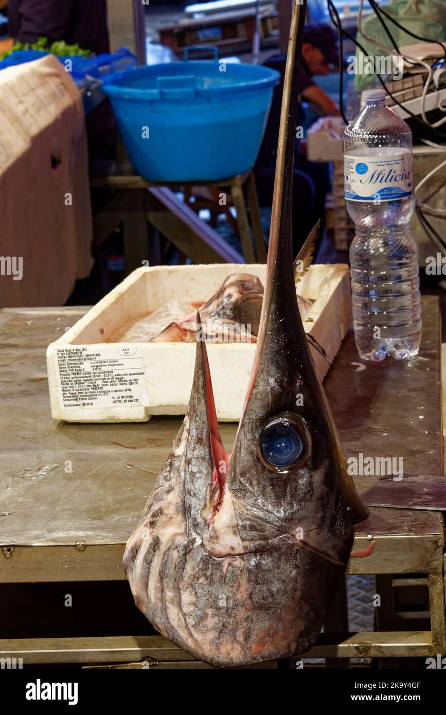 The Catania fish market is lively, boisterous, colorful, and gritty ...