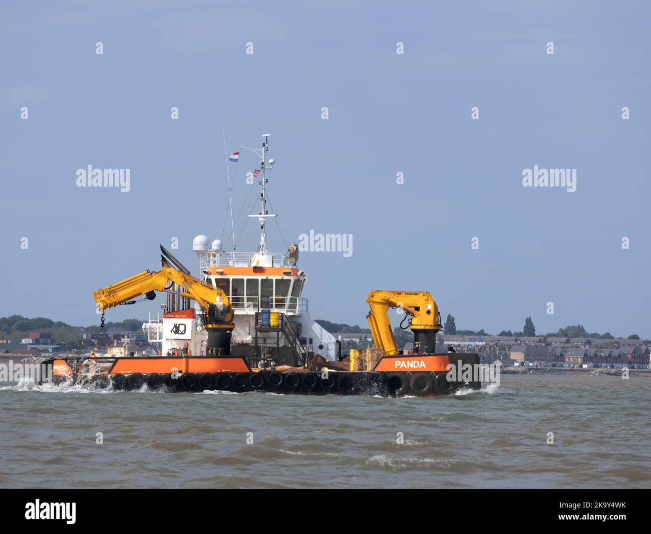 Vessel Panda Dredging the deep-water channel at the Port of Felixstowe ...
