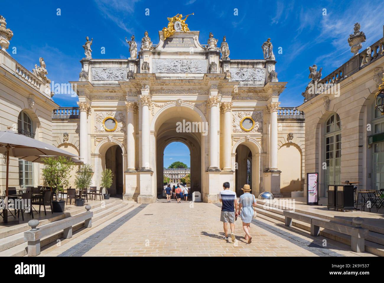 03.07.2022 Nancy, Grand Est, France. The Arc Héré or Porte Héré is a ...