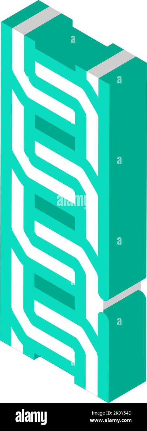 belcher chain isometric icon vector illustration Stock Vector Image ...