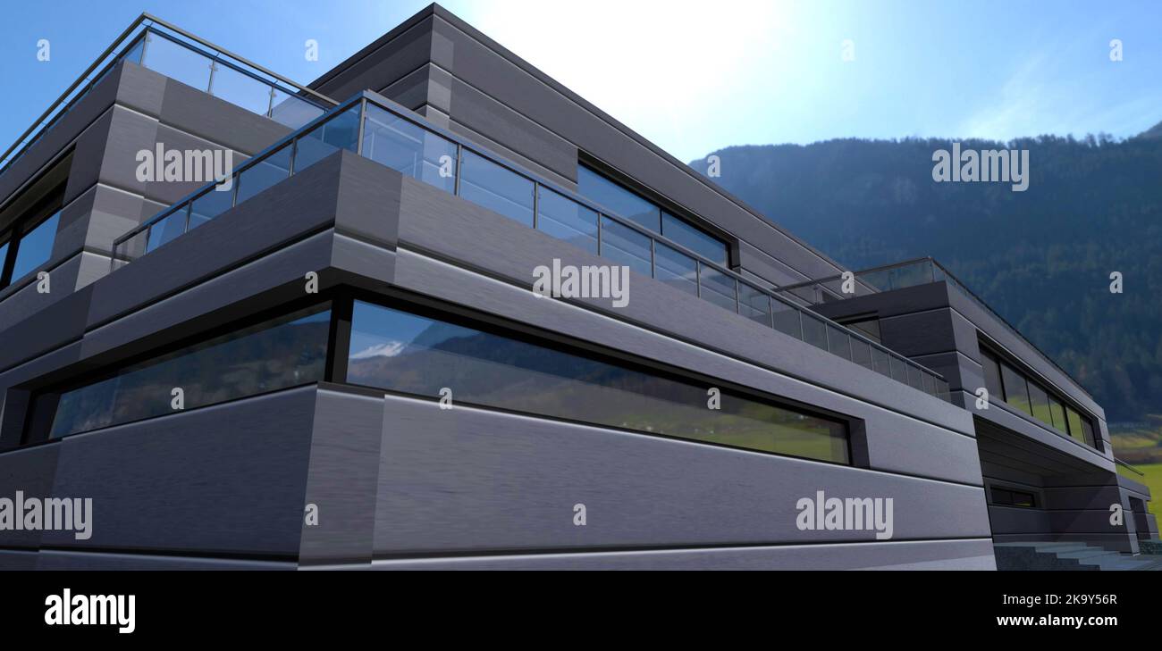 The design of a futuristic house on a post-apocalyptic planet from ...