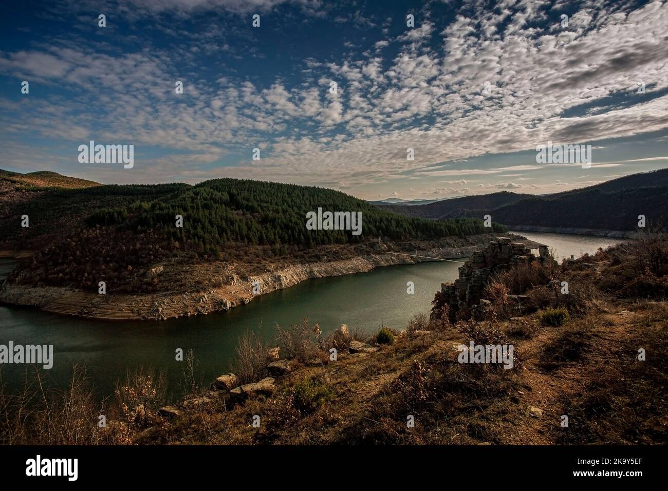 Arda river, Rhodopi mountains, suspension bridge, hanging bridge ...