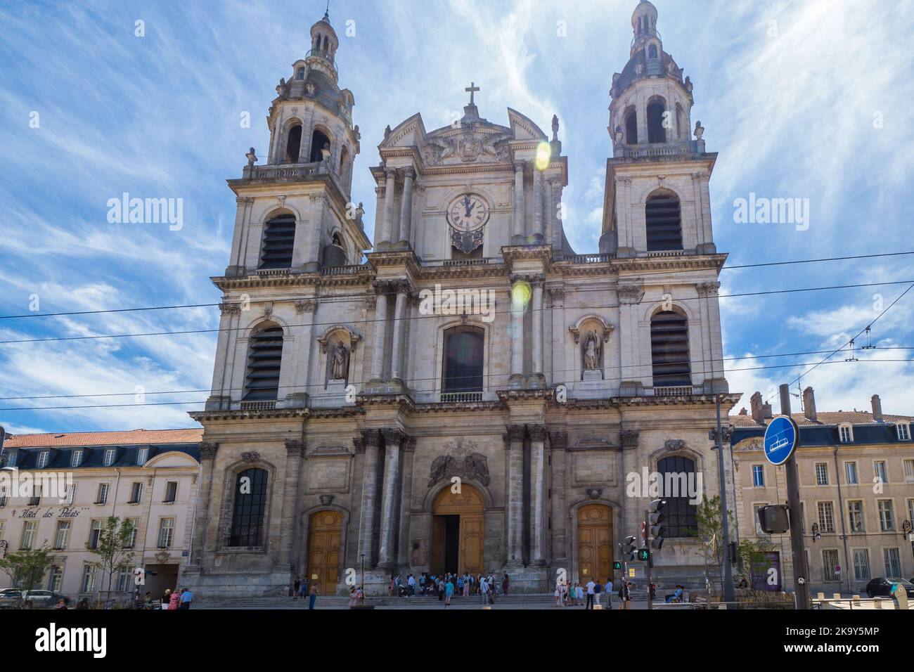03.07.2022 Nancy, Grand Est, France.Nancy Cathedral is a Roman Catholic ...