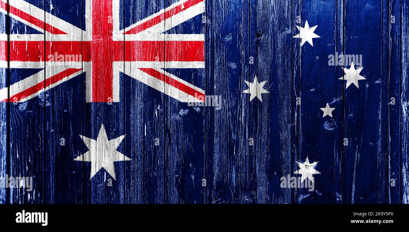 Australian flag on the texture. Concept collage Stock Photo - Alamy